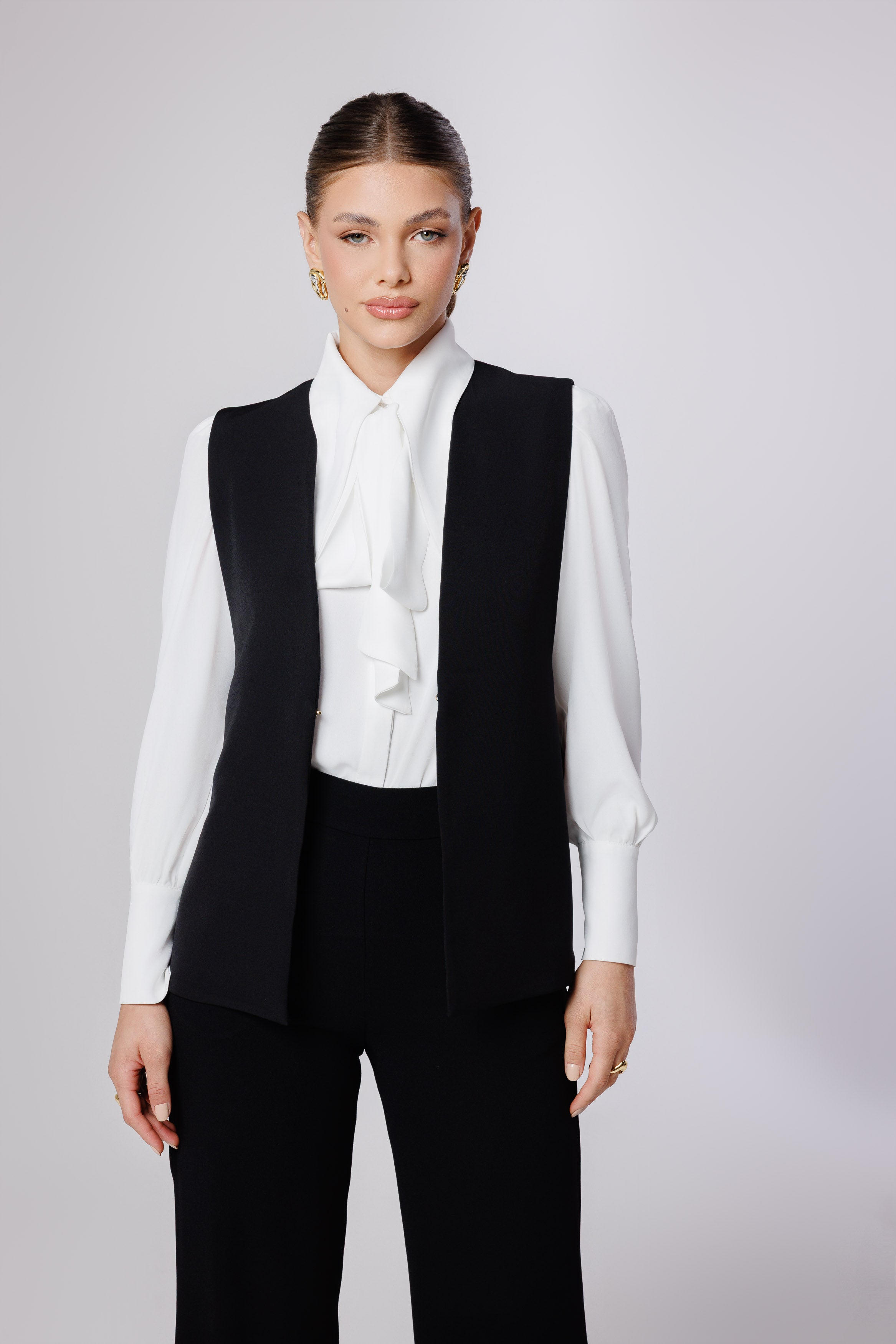 Hulda Tailored Modest Vest – Virtuous and Classy Women Inc